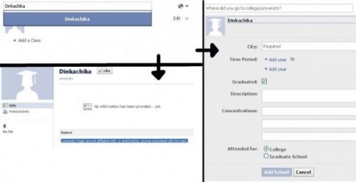How to add College in Facebook