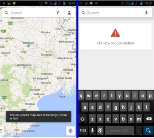 Offline google maps limitation